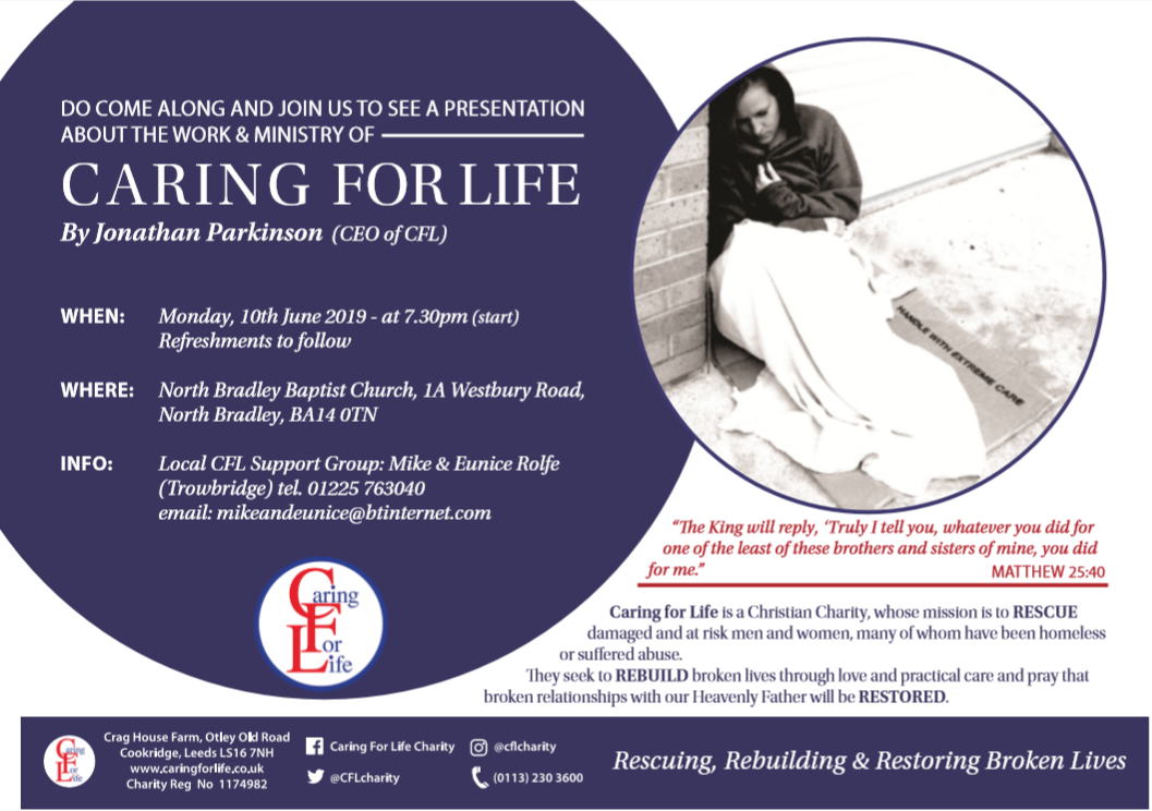 Caring for Life supporters event – North Bradley Baptist Church